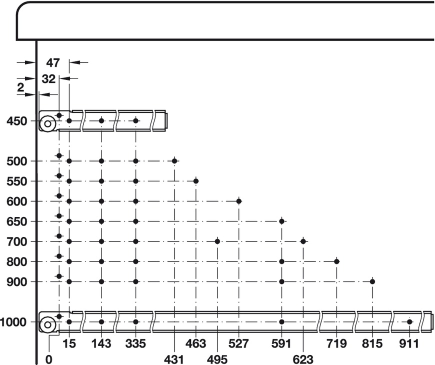 Drawer Roller Runners Single Extension Load Capacity 100 kg - solmer.co.uk